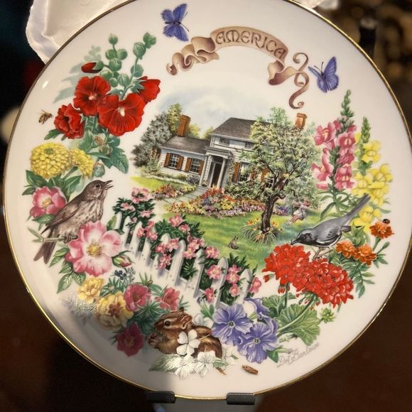 Reco | Art | Rarevintage Reco988 New England Garden By Dot Barlowe ...